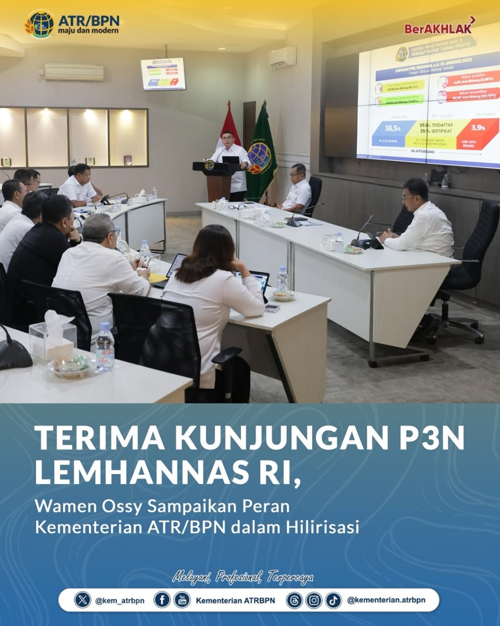 Terima Kunjungan P3N LEMHANNAS RI, Wamen Ossy Sampaikan Peran ...