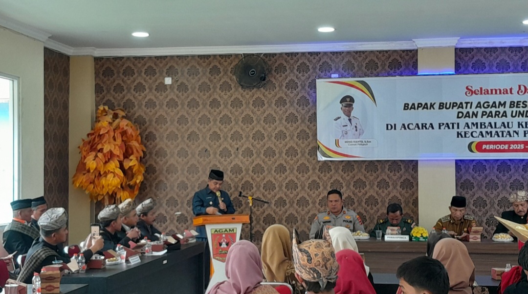 Bupati Agam Hadiri Penggukuhan 31 Pengurus Pati Ambalau LKAAM Kecamatan ...